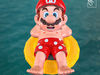 MARIO FLOATS ON WATER 3D model 3D printable | CGTrader
