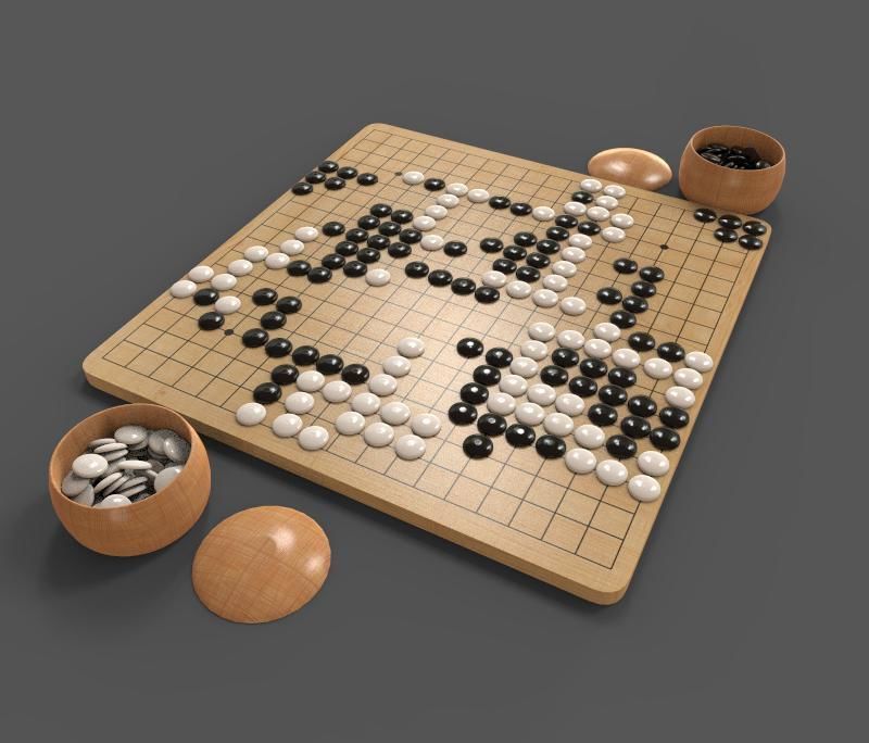 The GO Game 3D model | CGTrader