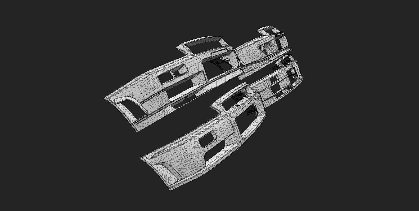 Body kit Skyline R34 Bumper 3D model | CGTrader