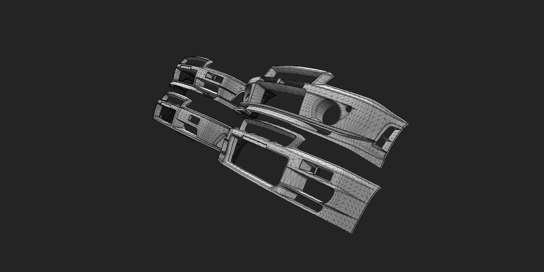 Body kit Skyline R34 Bumper 3D model | CGTrader