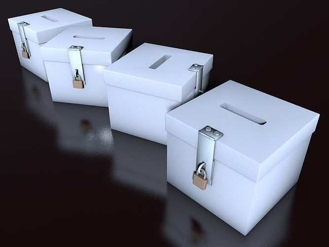 Ballot box free 3D model | CGTrader
