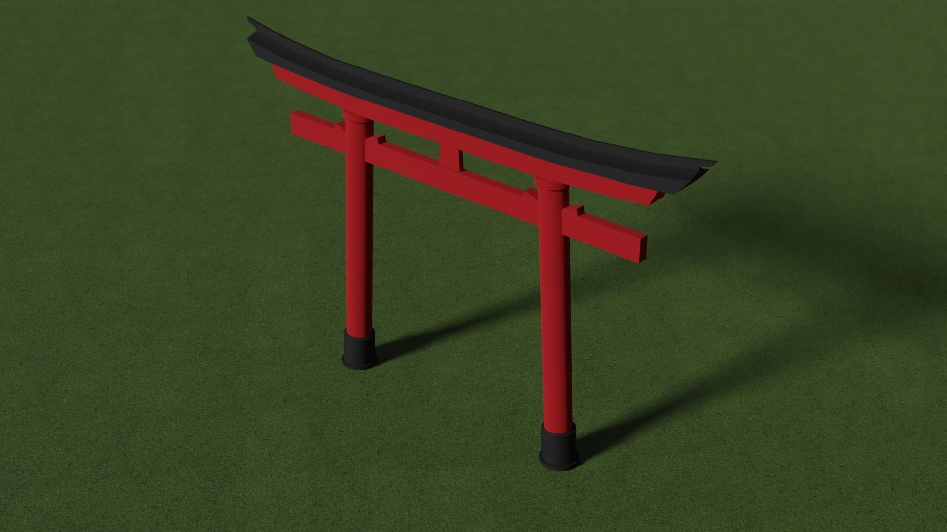Shrine Torii Gates Low Poly Pack free VR / AR / low-poly 3D model ...
