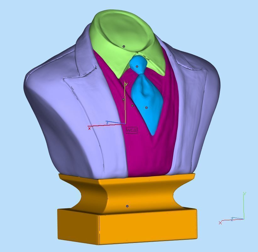 Suit figure 3dprint 3D model 3D printable | CGTrader
