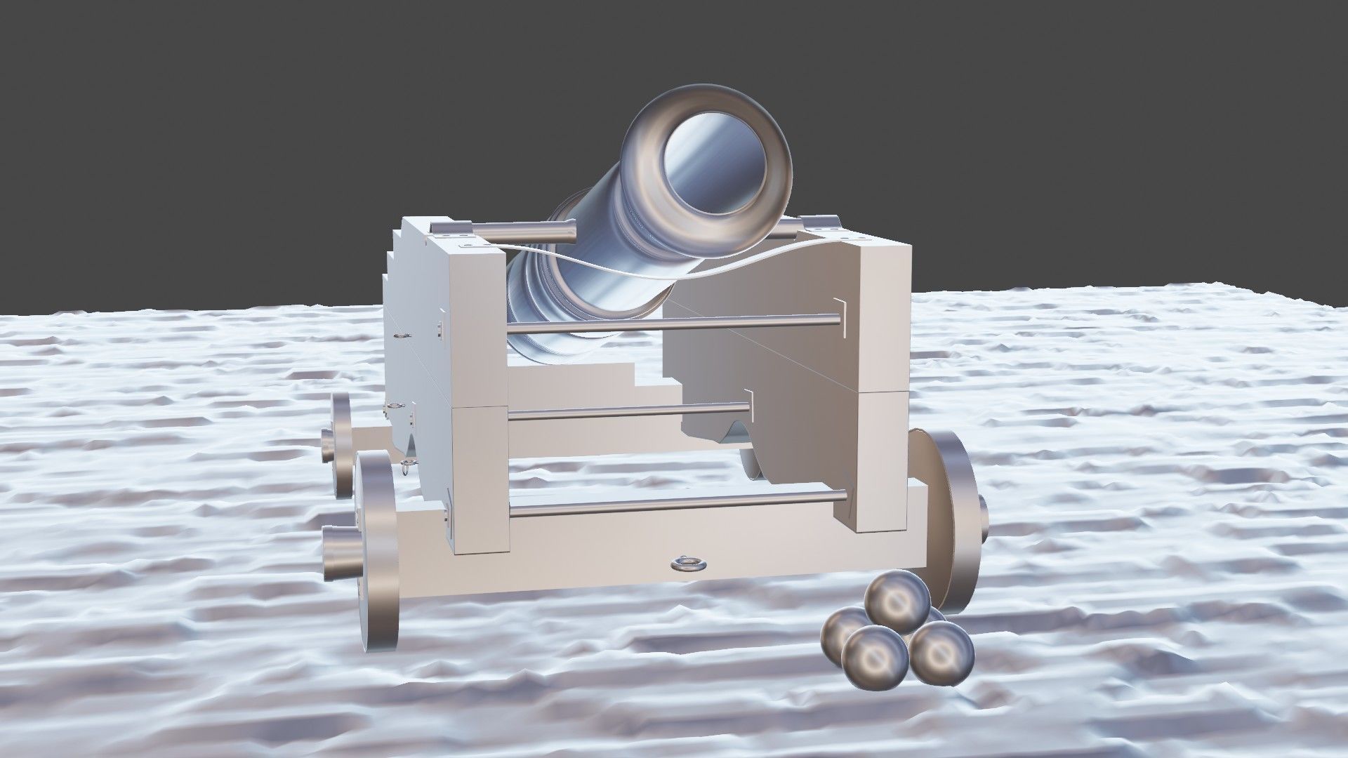 3d model of a cannon 3D model | CGTrader