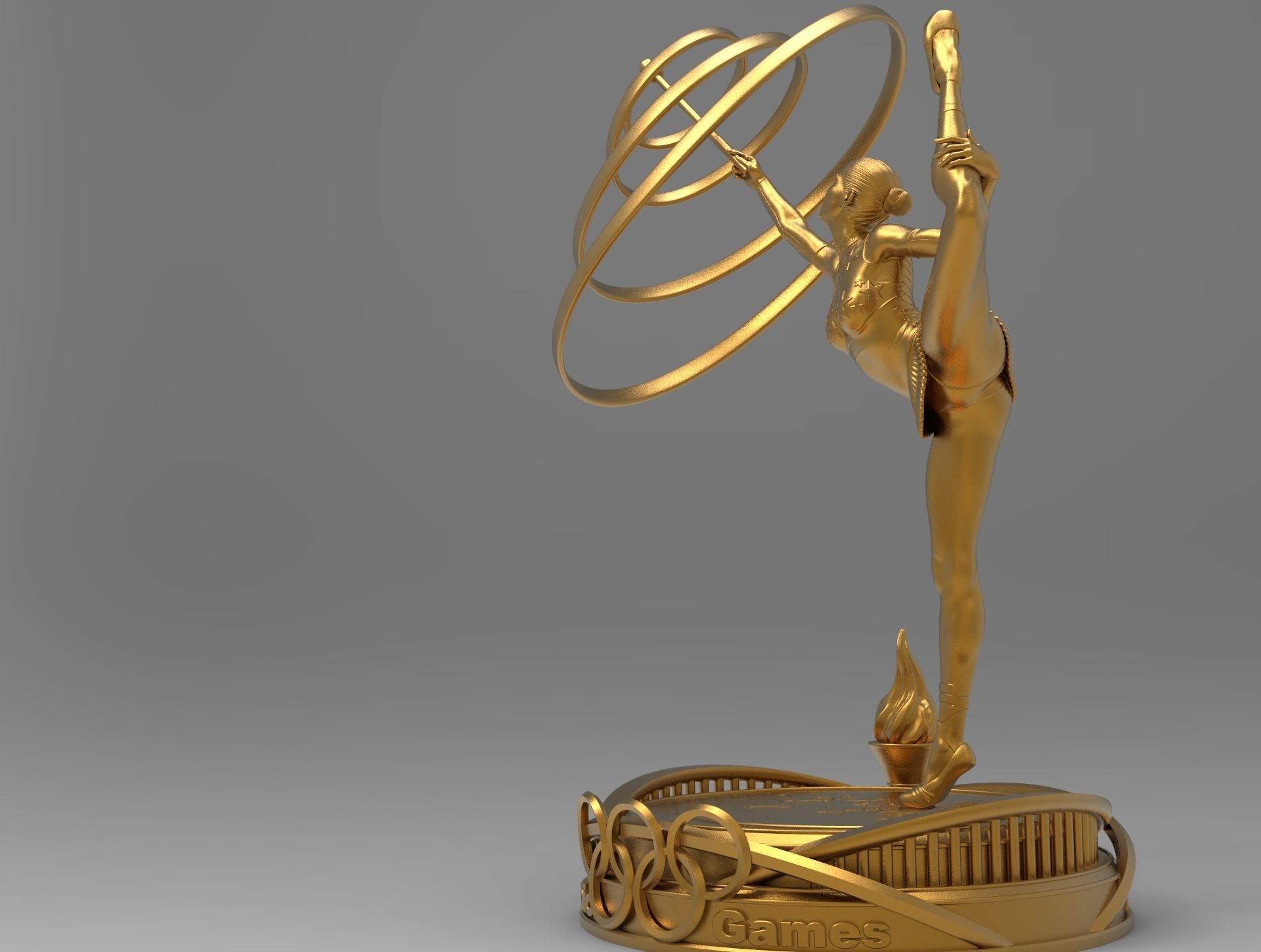Olympic Games Rhythmic Gymnastics 3D model 3D printable | CGTrader