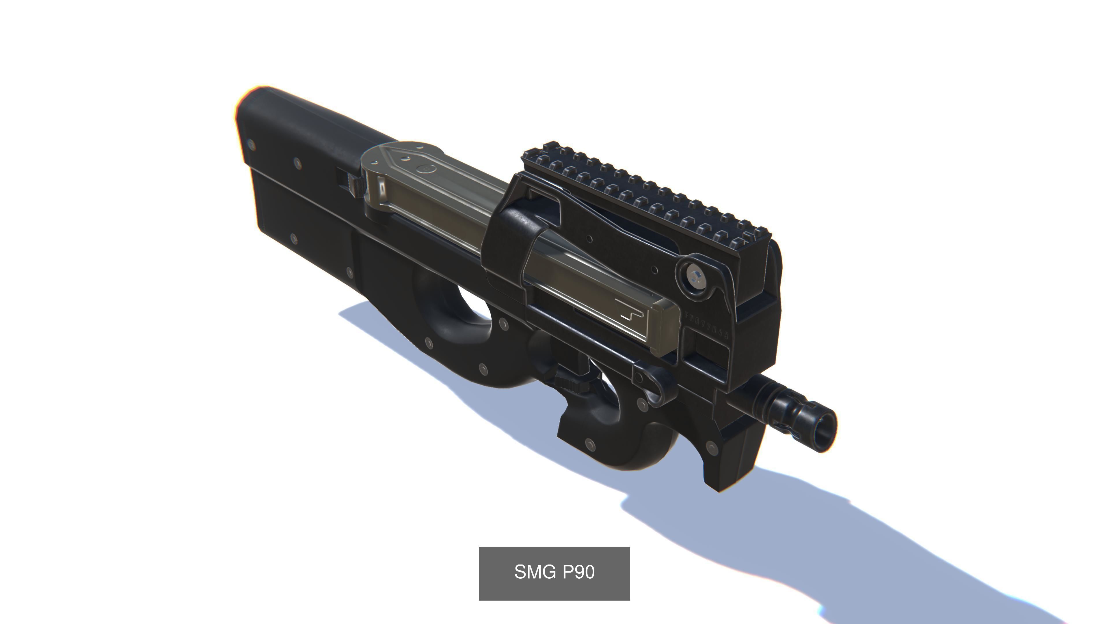 3D Model Collection SMG and Special OPS Rifles Bundle VR / AR / low ...