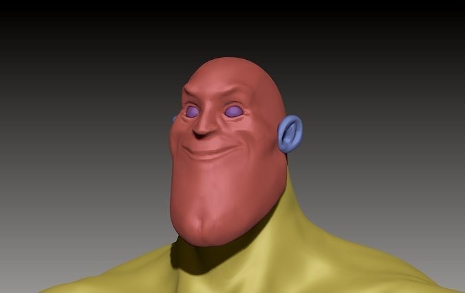 Stylized Superhero base Mesh free VR / AR / low-poly 3D model | CGTrader