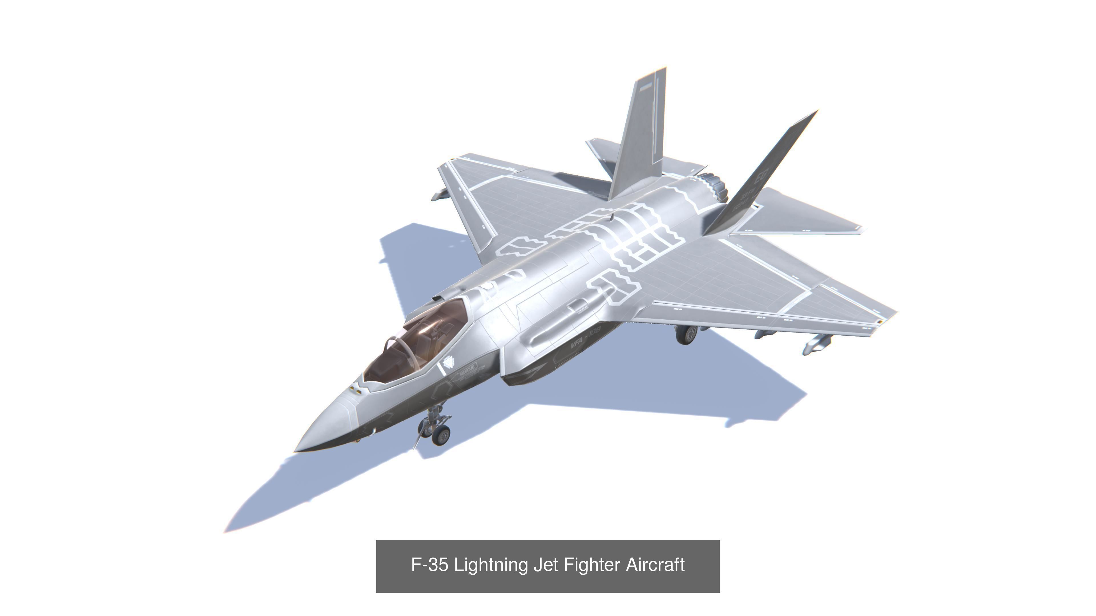 3D Model Collection USA and Nato Jet Fighter Aircrafts Bundle VR / AR ...