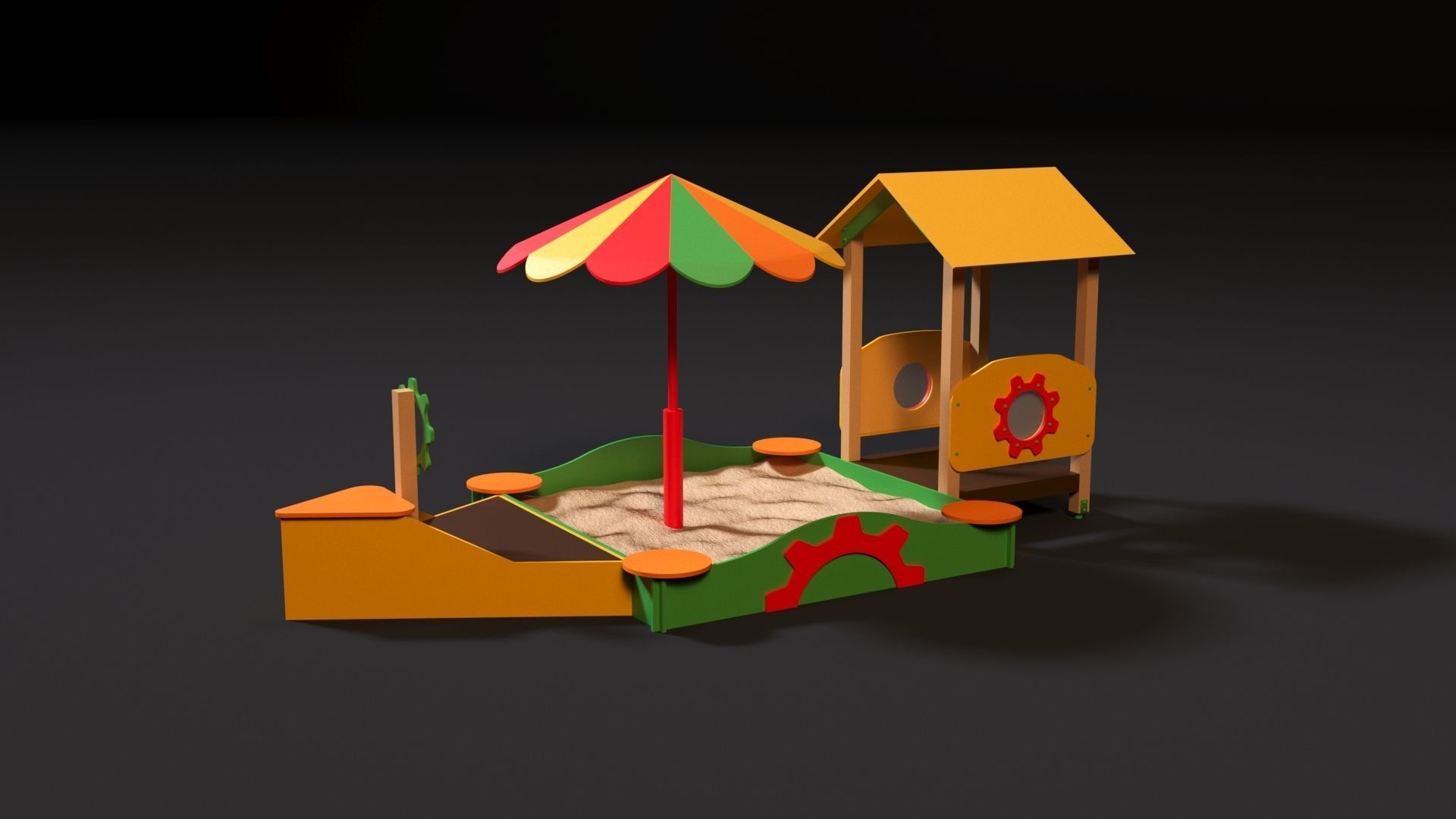 Playground series Mechanisms 3D model | CGTrader