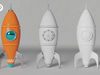 3D model Orange Rocket VR / AR / low-poly rigged | CGTrader