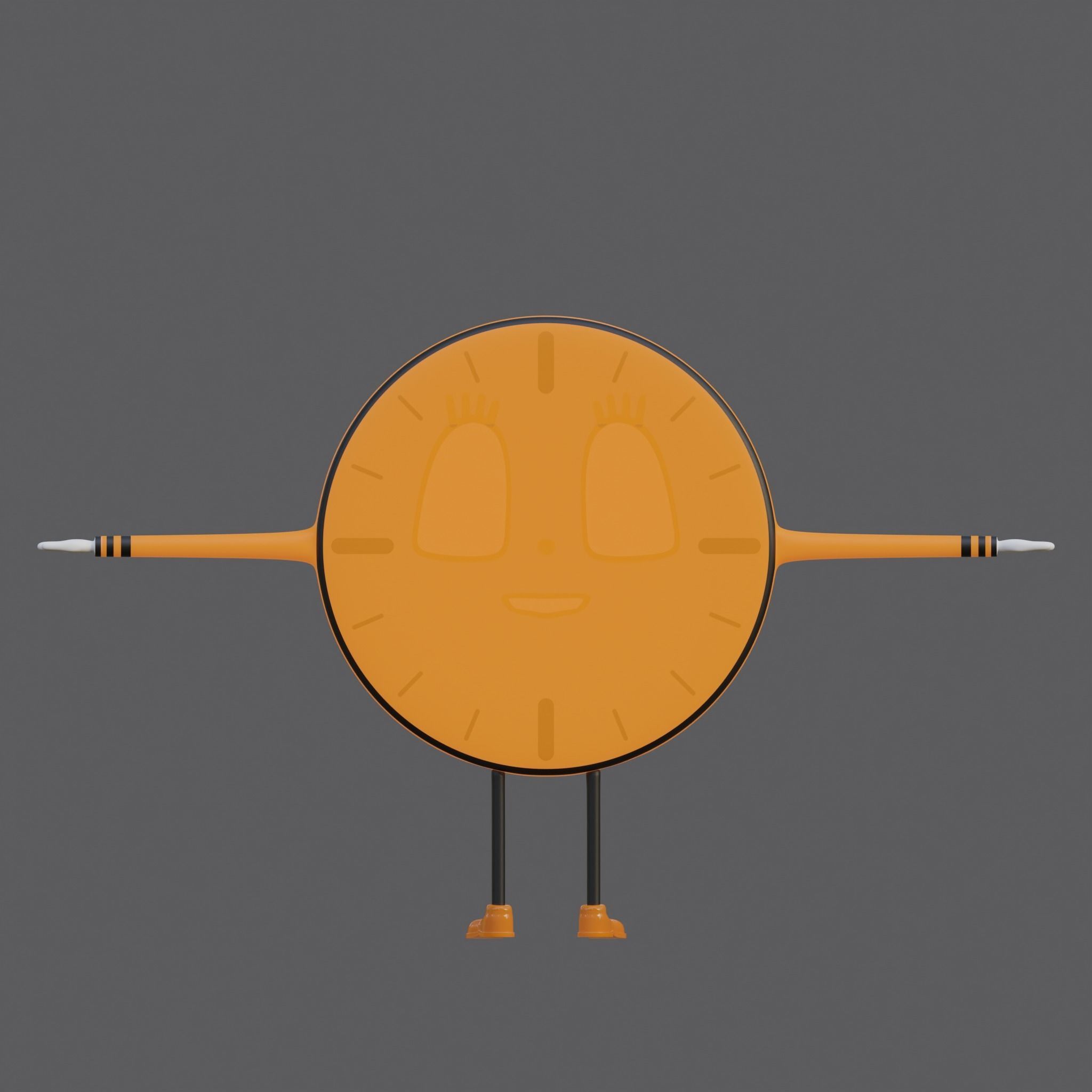 Miss Minutes TVA free 3D model rigged | CGTrader