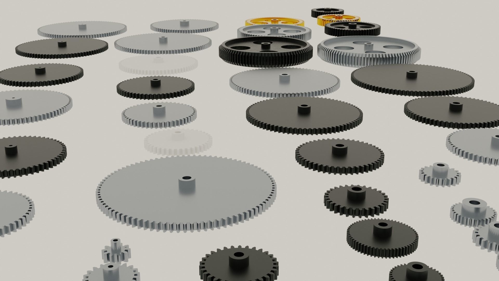 Spur Gears for 3d printing free 3D model 3D printable | CGTrader
