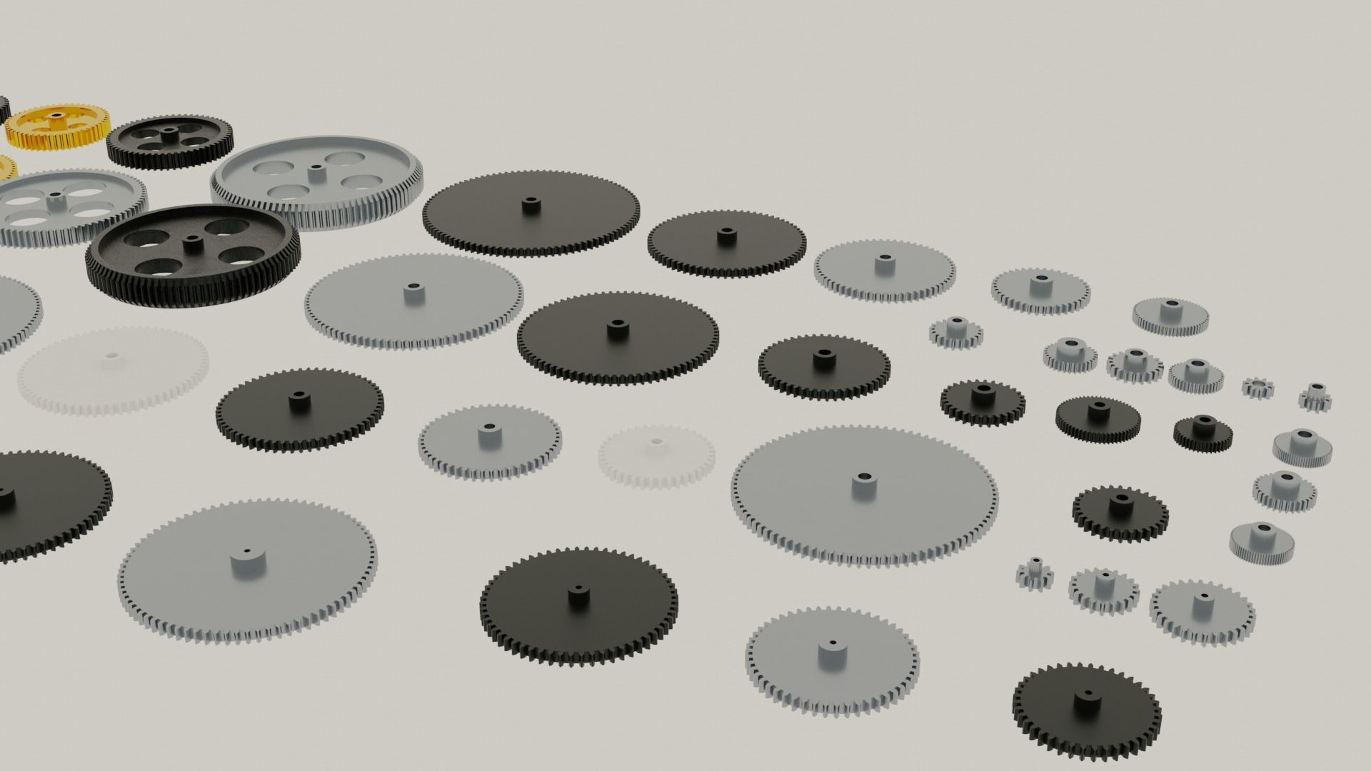 Spur Gears for 3d printing free 3D model 3D printable | CGTrader