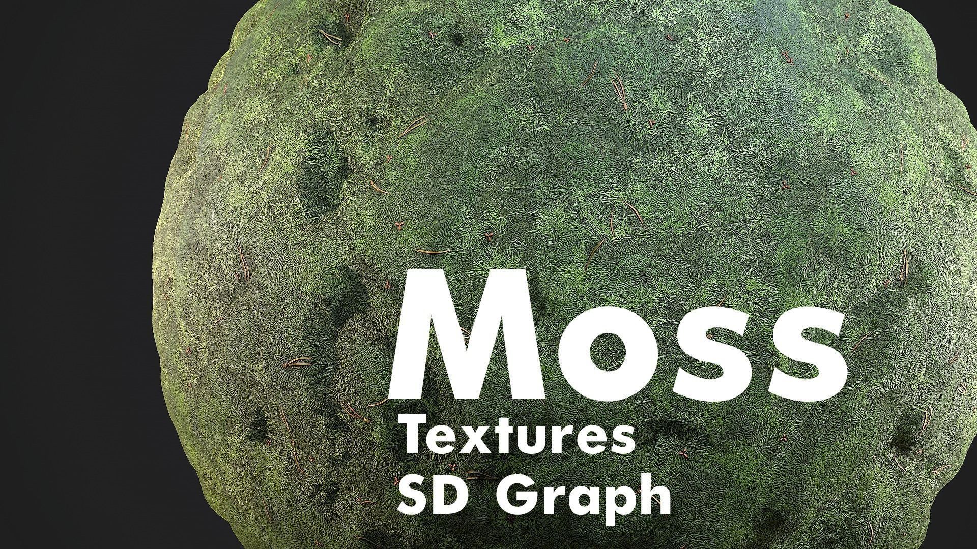 Moss Tileable Material with Substance Graph Texture | CGTrader