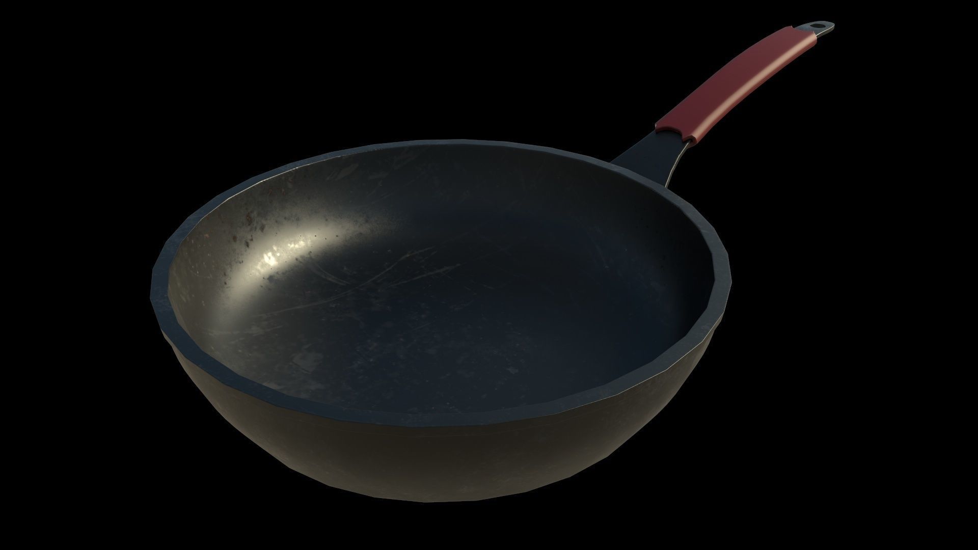 an old frying pan 3D model | CGTrader