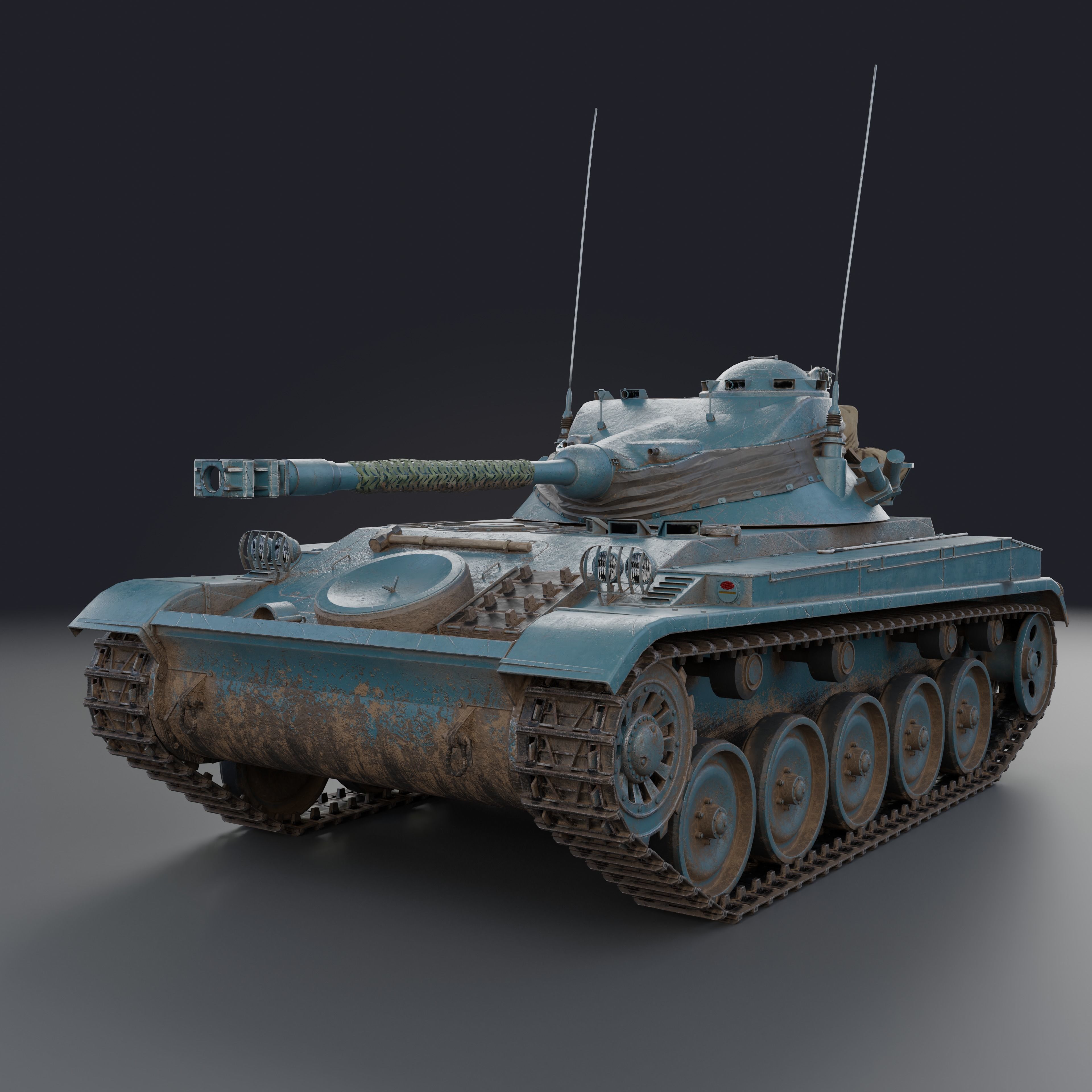 AMX-13 FL11 PBR Model 3D model | CGTrader
