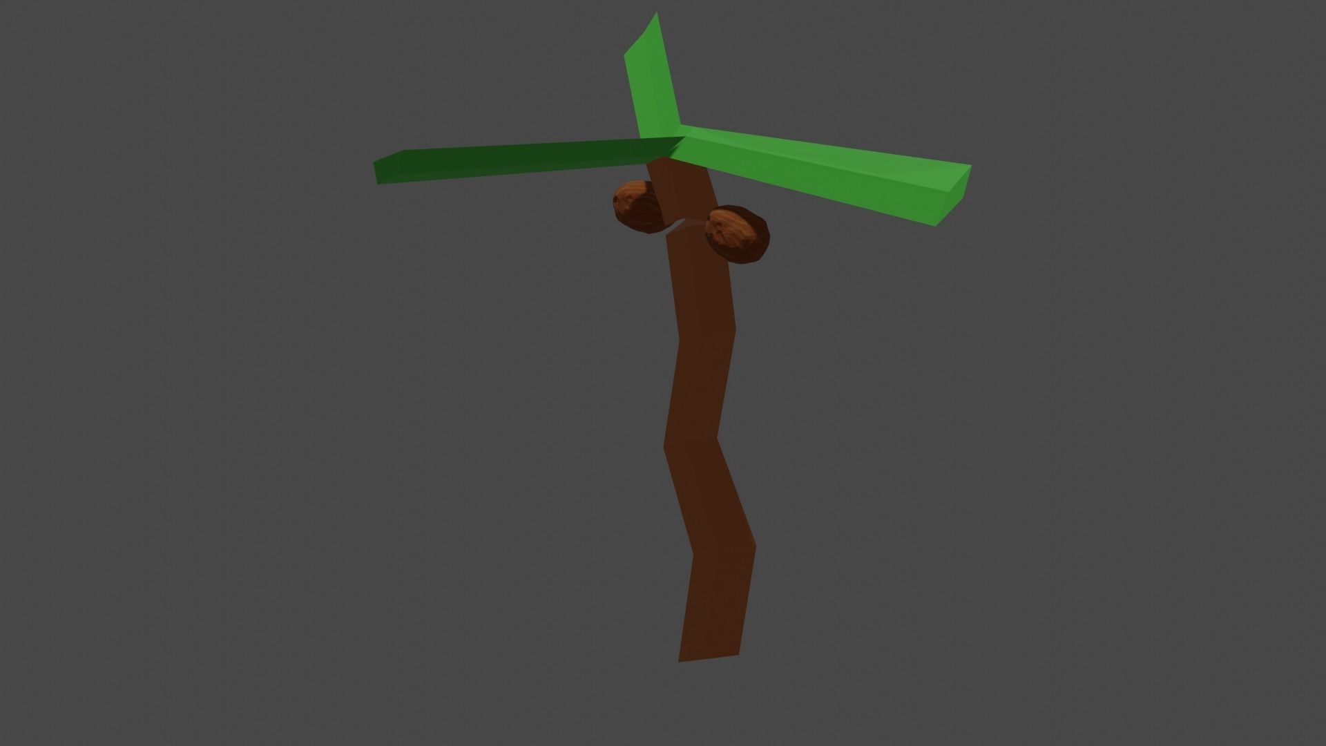 Low Poly Palma Tree and Coconut 3D Models free VR / AR / low-poly 3D ...