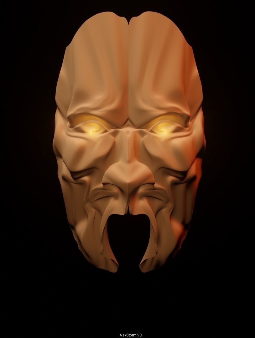 Mask of Anger 3D model 3D printable | CGTrader