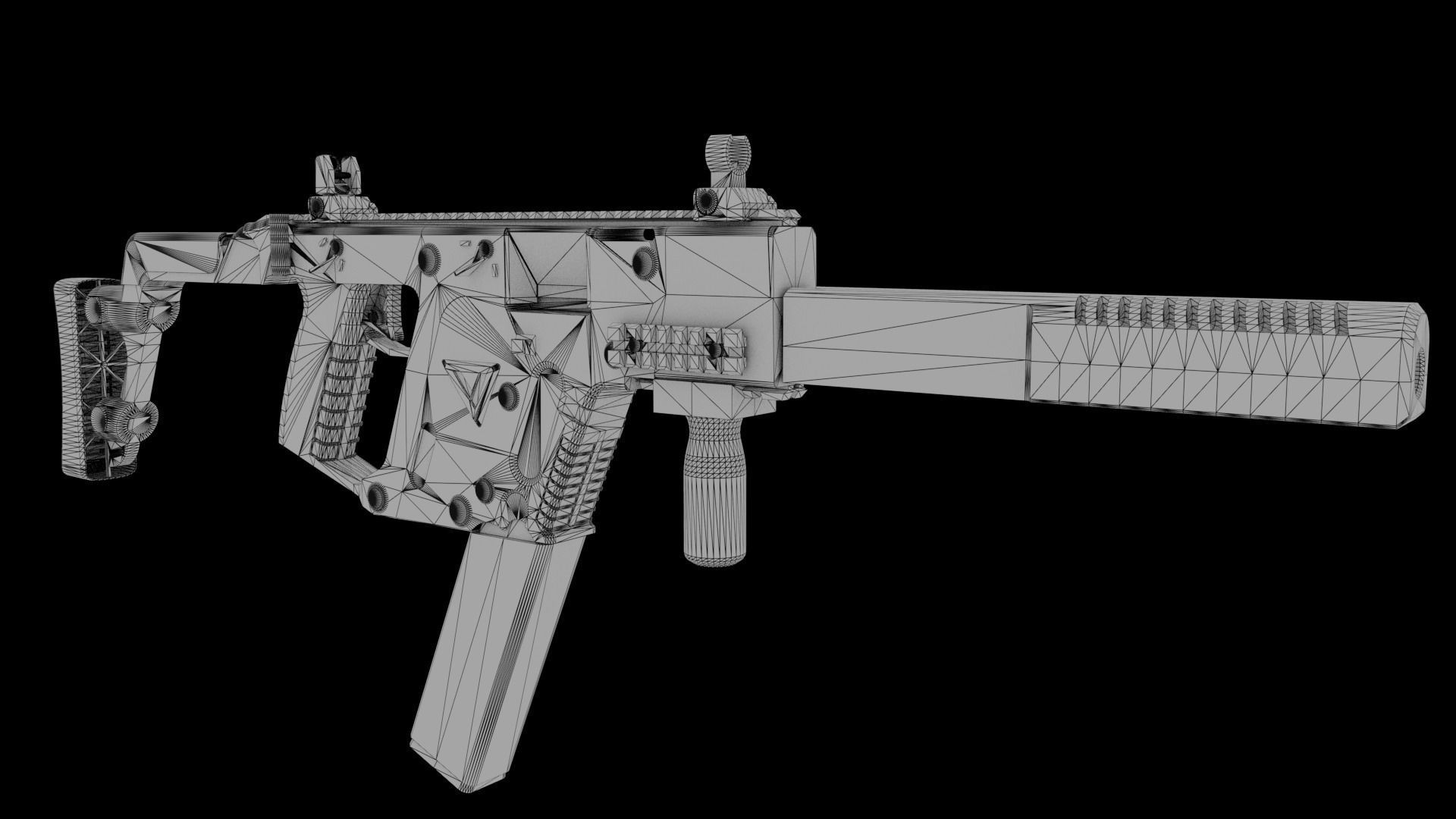 3D model Kriss Super V Vector Model VR / AR / low-poly | CGTrader