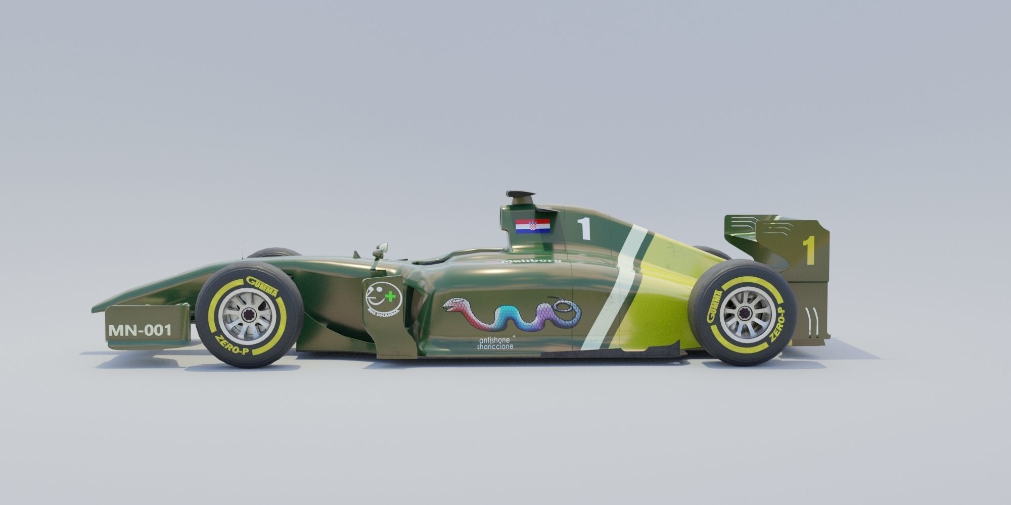 3D model Formula 1 style race car VR / AR / low-poly | CGTrader