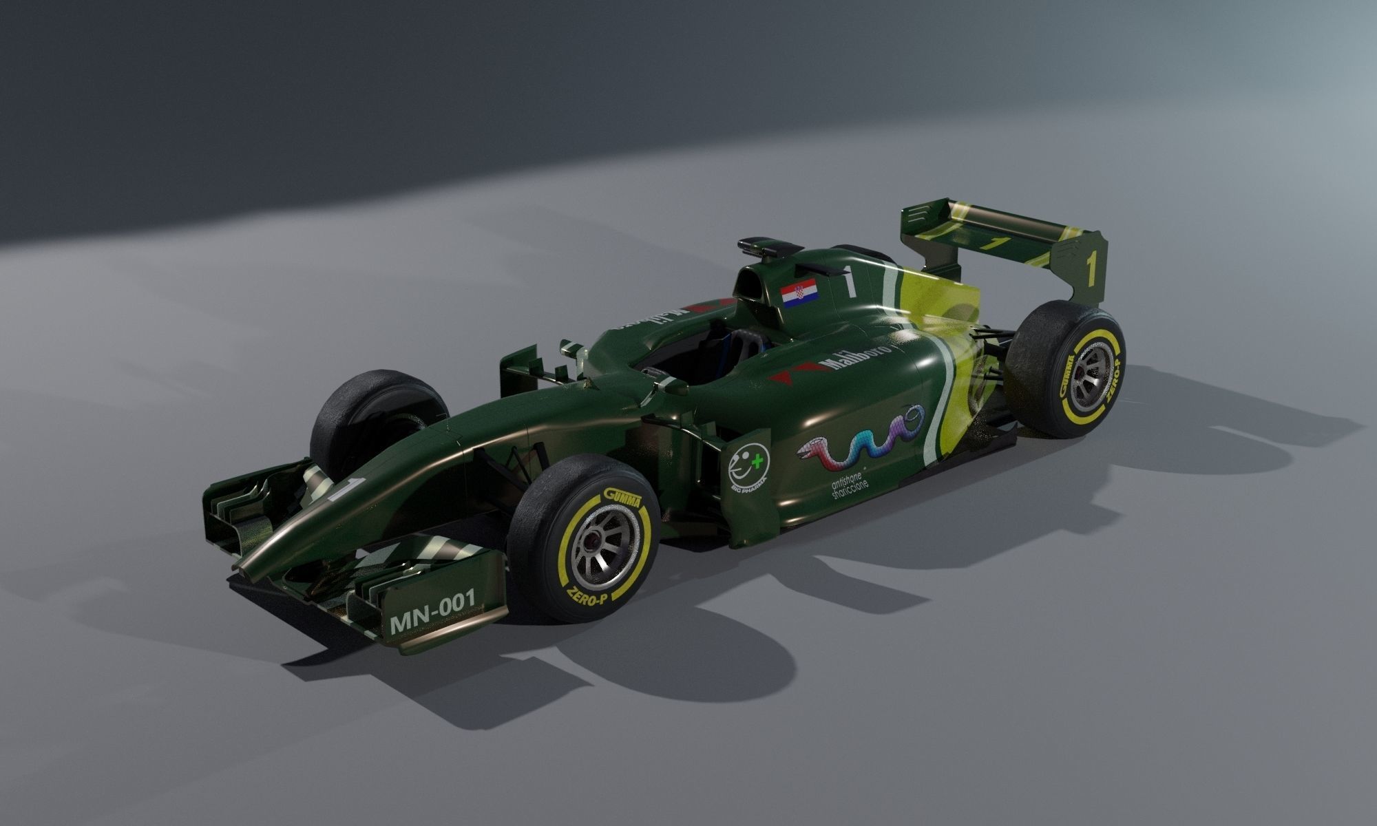 3D model Formula 1 style race car VR / AR / low-poly | CGTrader