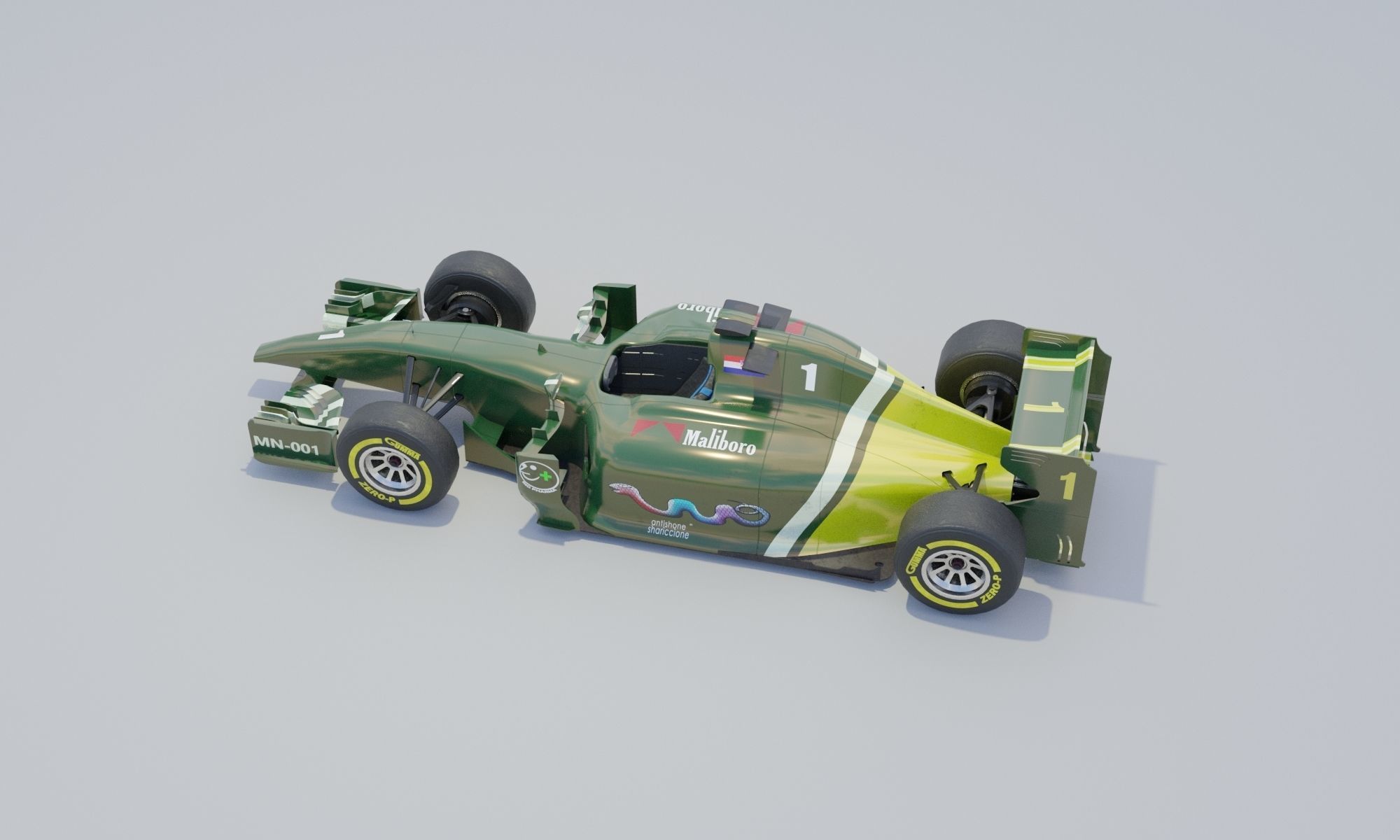 3D model Formula 1 style race car VR / AR / low-poly | CGTrader