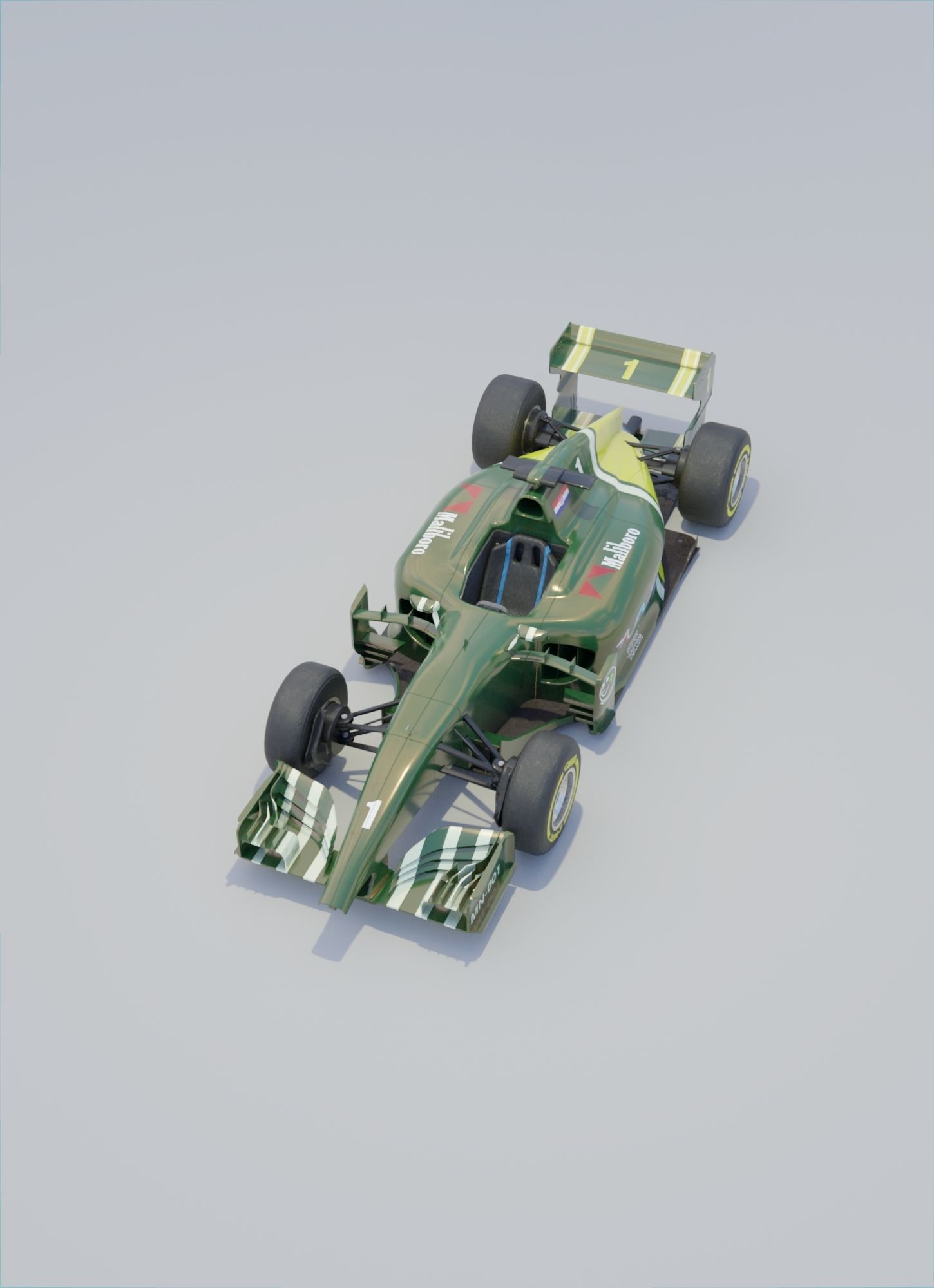 3D model Formula 1 style race car VR / AR / low-poly | CGTrader