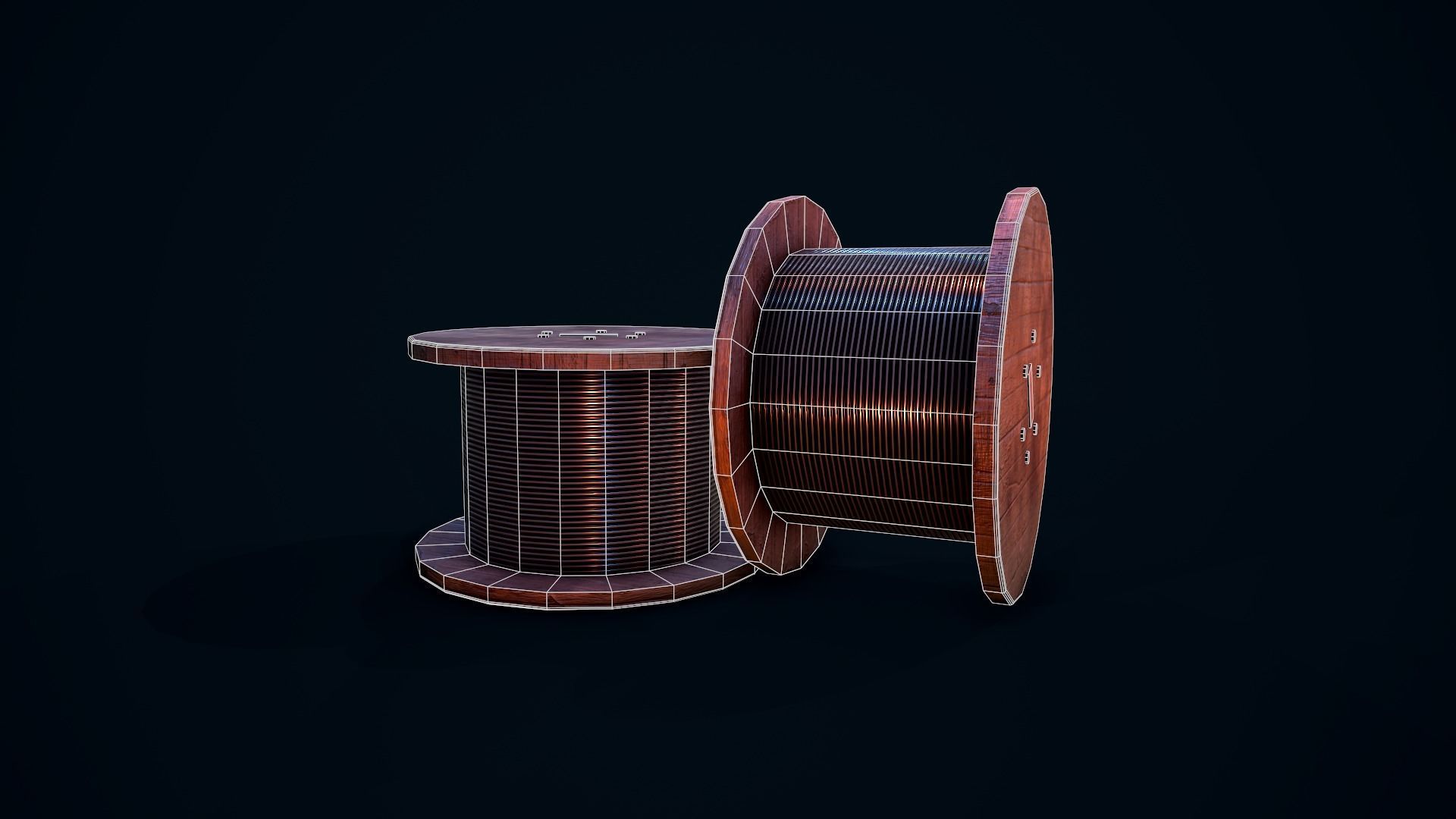3D model Cable Coil VR / AR / low-poly | CGTrader