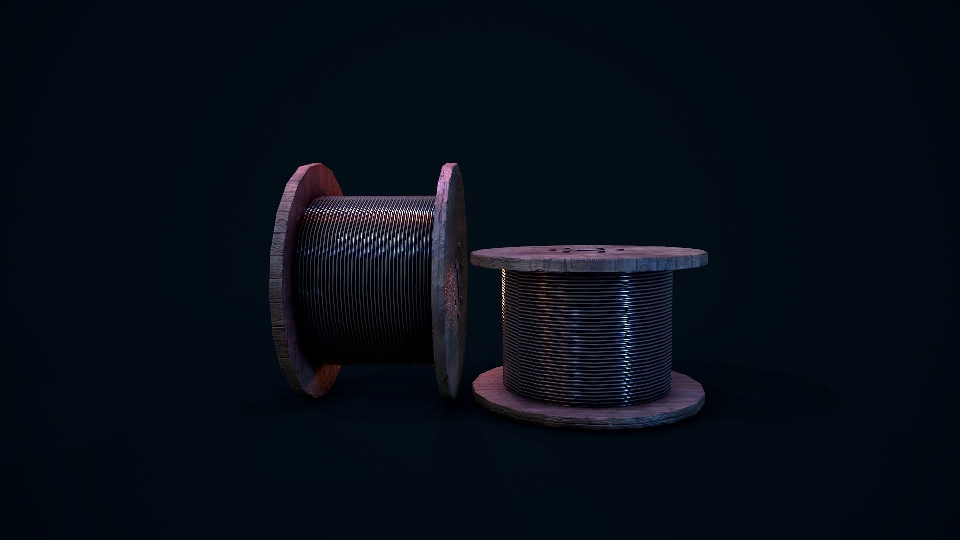 3D model Cable Coil VR / AR / low-poly | CGTrader