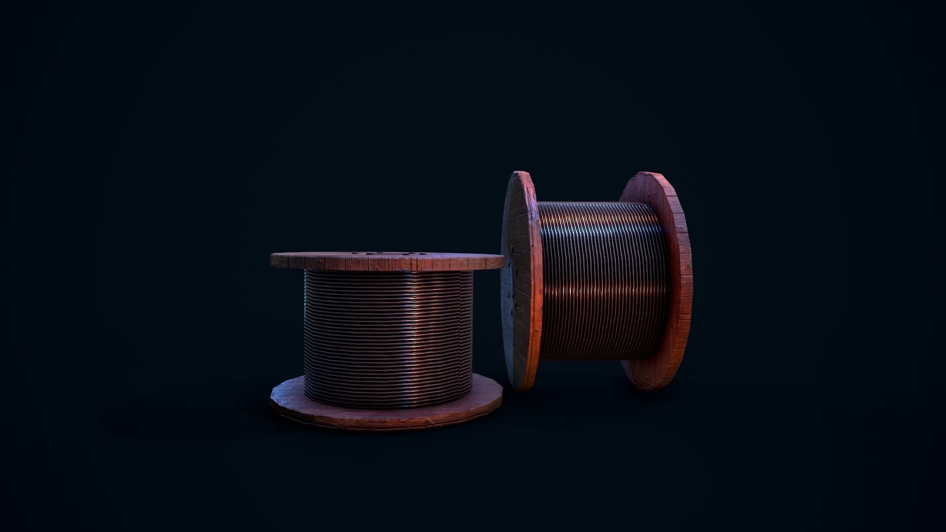 3D model Cable Coil VR / AR / low-poly | CGTrader
