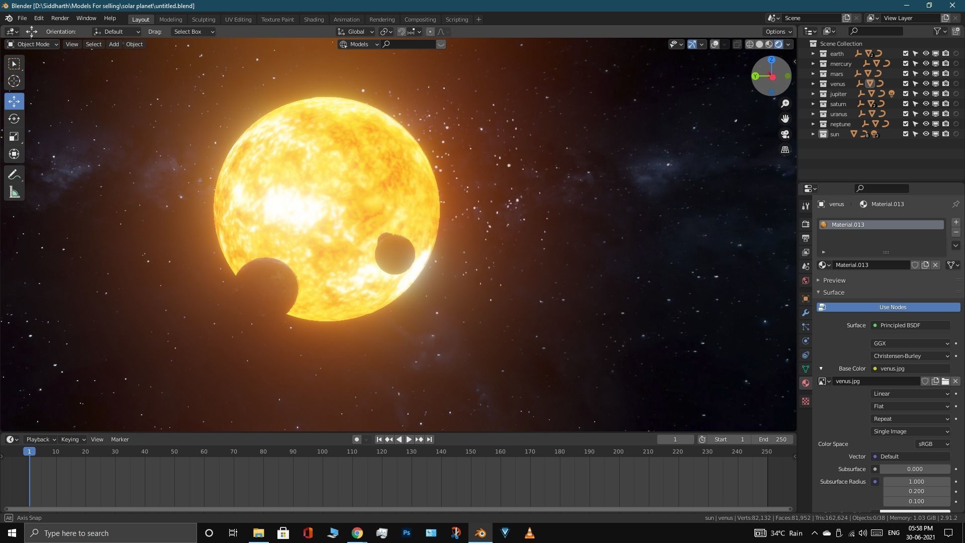 3D model Solar System VR / AR / low-poly | CGTrader