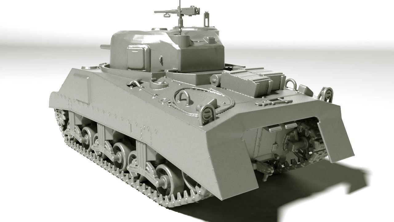 TANK M4 Sherman for Print 3D model 3D printable | CGTrader