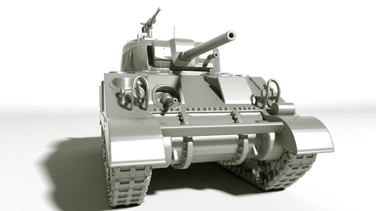 TANK M4 Sherman for Print 3D model 3D printable | CGTrader
