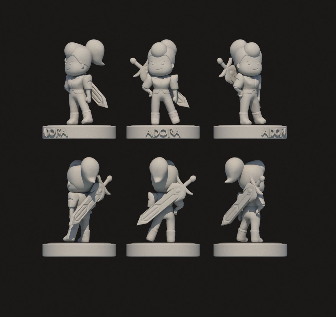 Miniature Adora She-ra 2018 3D model 3D printable | CGTrader
