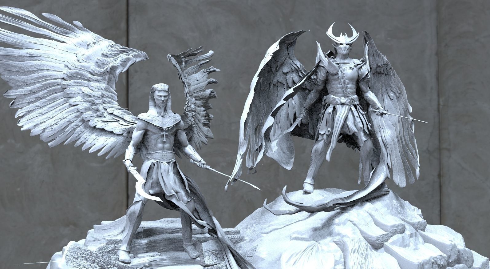 Fallen angel pack 2 3D model | CGTrader