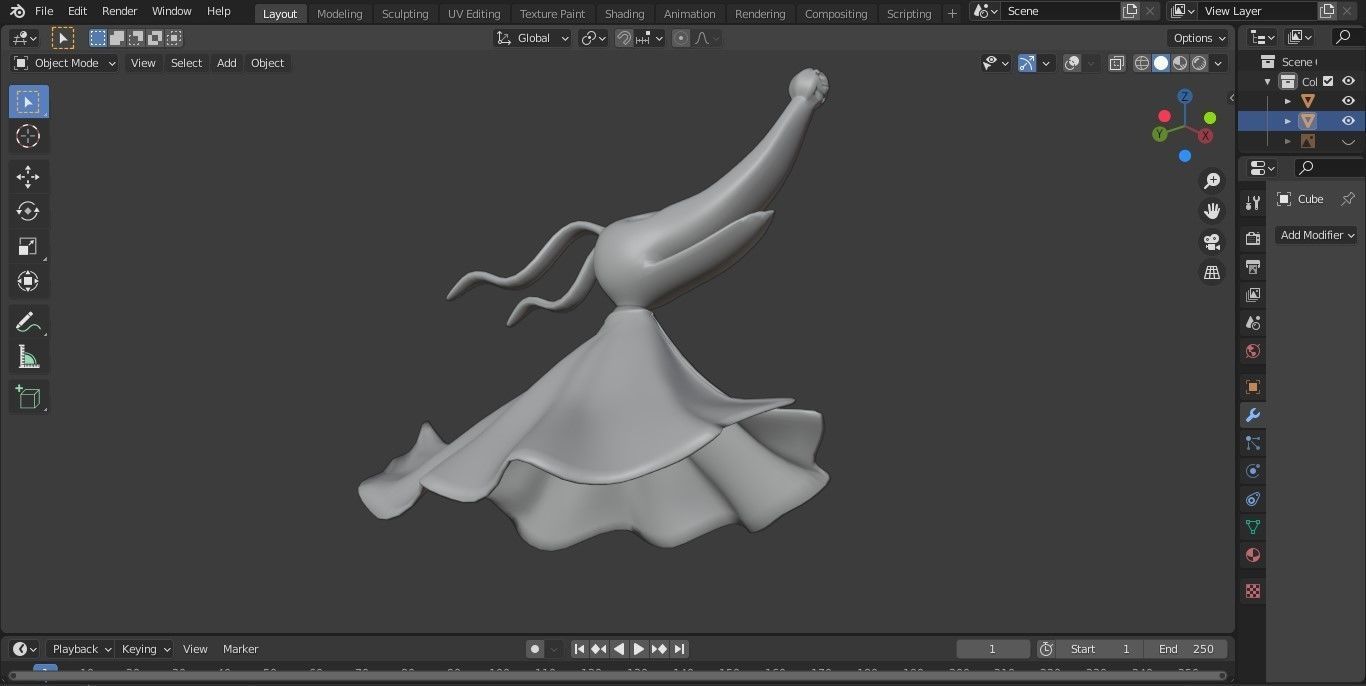 Zero from the movie The Nightmare Before Christmas 3D model 3D ...