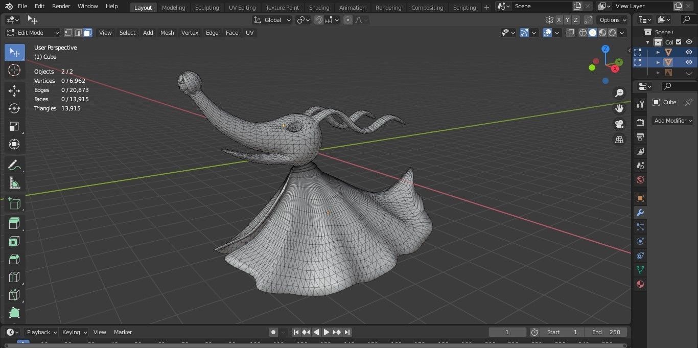 Zero from the movie The Nightmare Before Christmas 3D model 3D ...