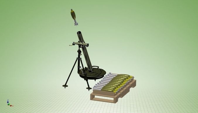 81mm Mortar free 3D Model DWG IAM IPT STP | CGTrader.com