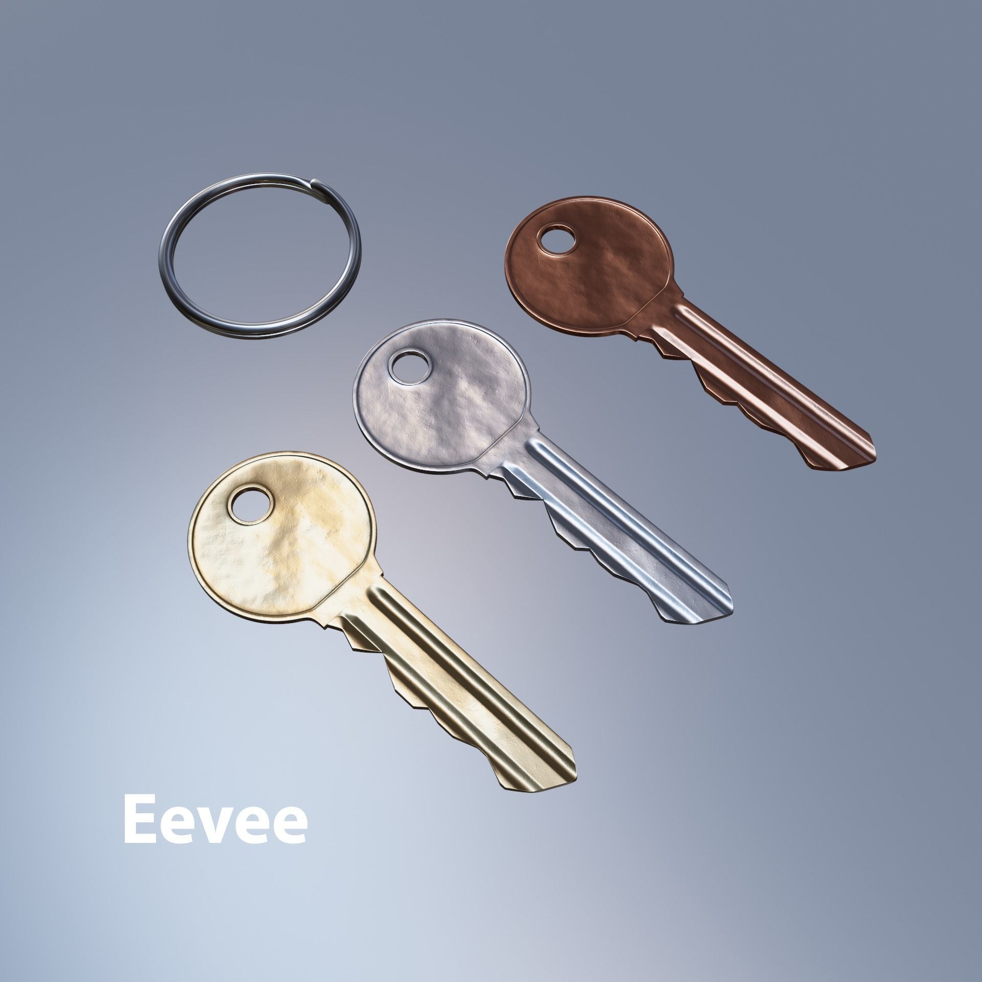 3D model Keys - Cycles and Eevee VR / AR / low-poly | CGTrader