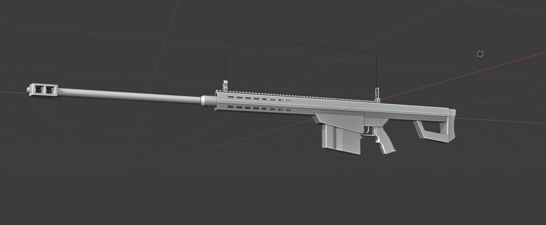 3D model Barret M82 Low Poly VR / AR / low-poly | CGTrader