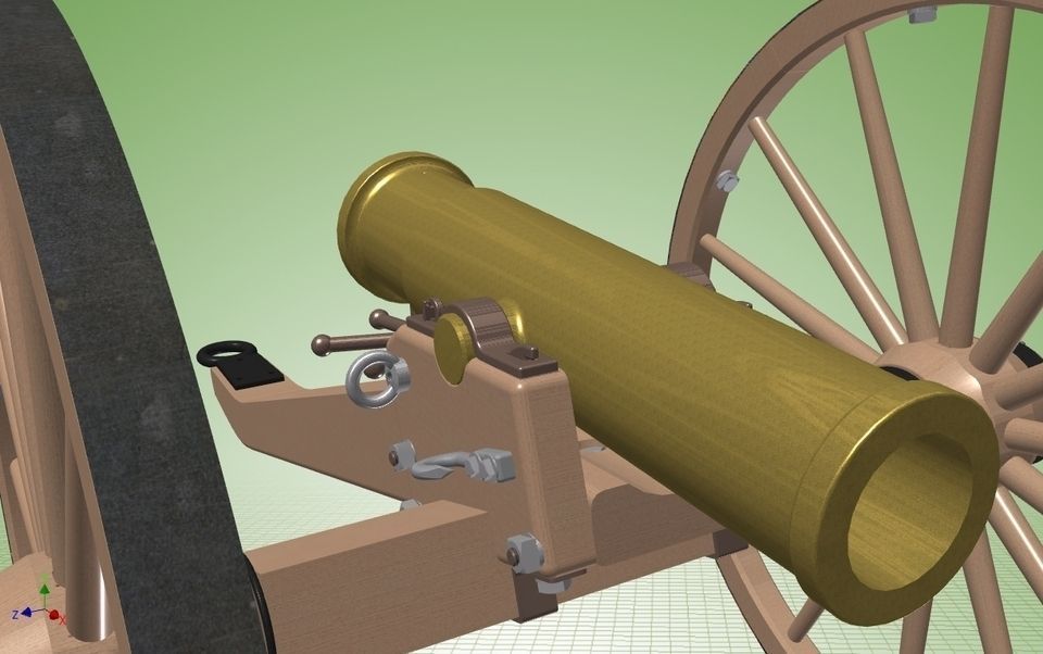 Mountain Howitzer 12 Pd Model 1835 free 3D model | CGTrader