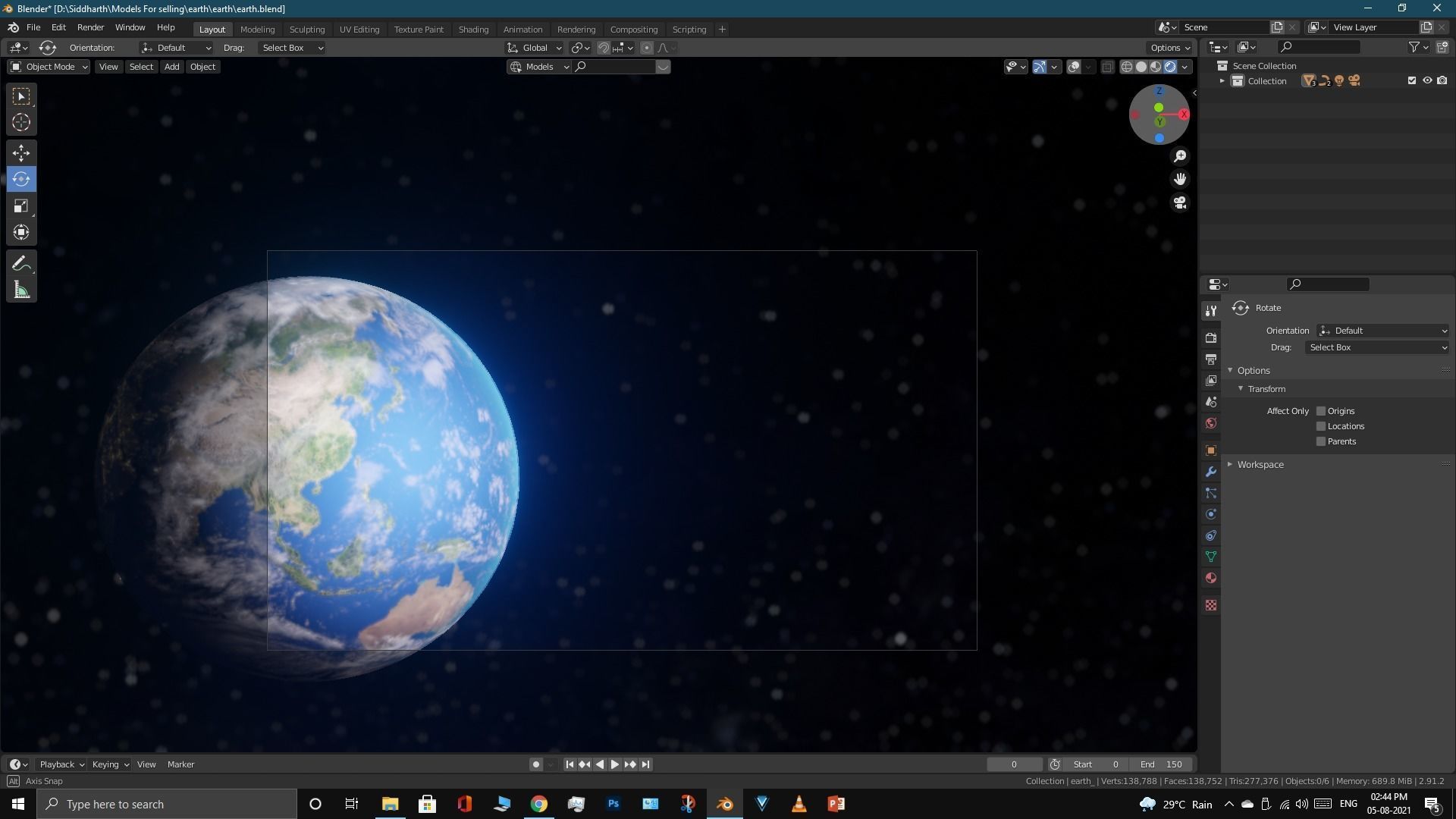 3D model Earth VR / AR / low-poly | CGTrader