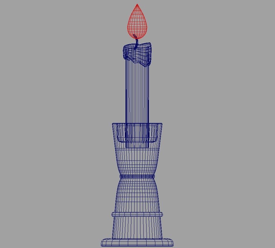 Low Poly Candle free VR / AR / low-poly 3D model | CGTrader