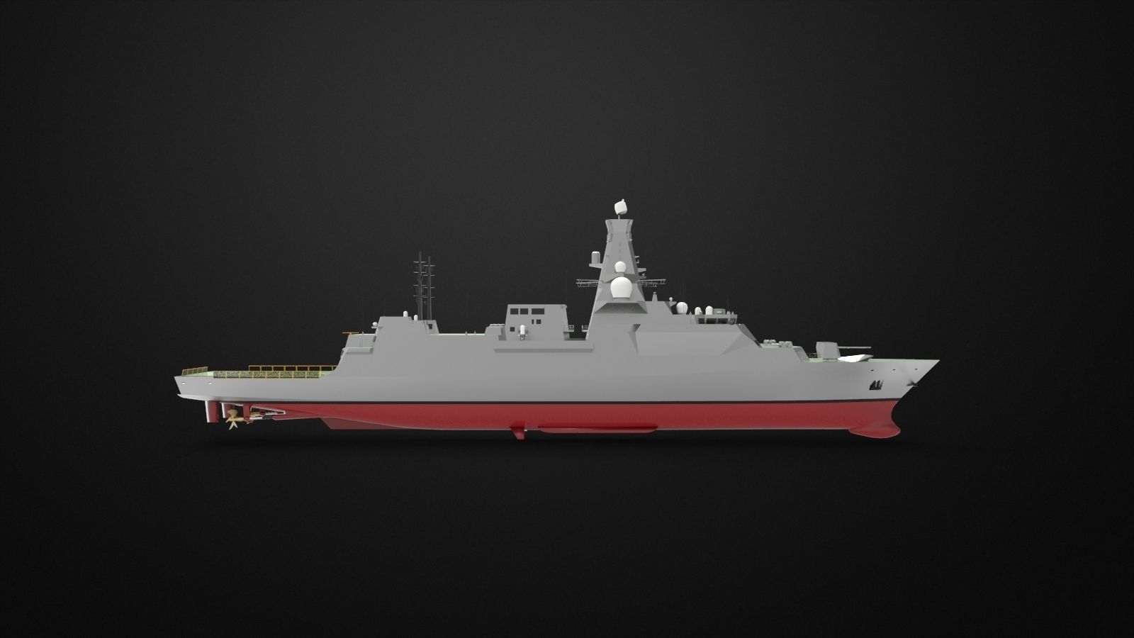 Type 26 Frigate anti submarine I 3D model | CGTrader