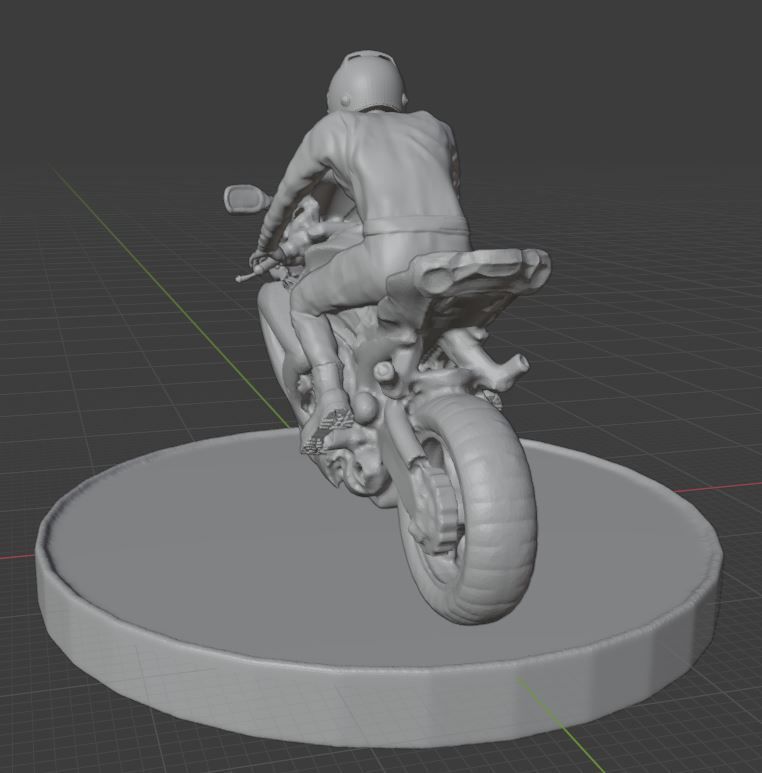 Bike Rider With Bike For 3D Printing 3D model 3D printable | CGTrader