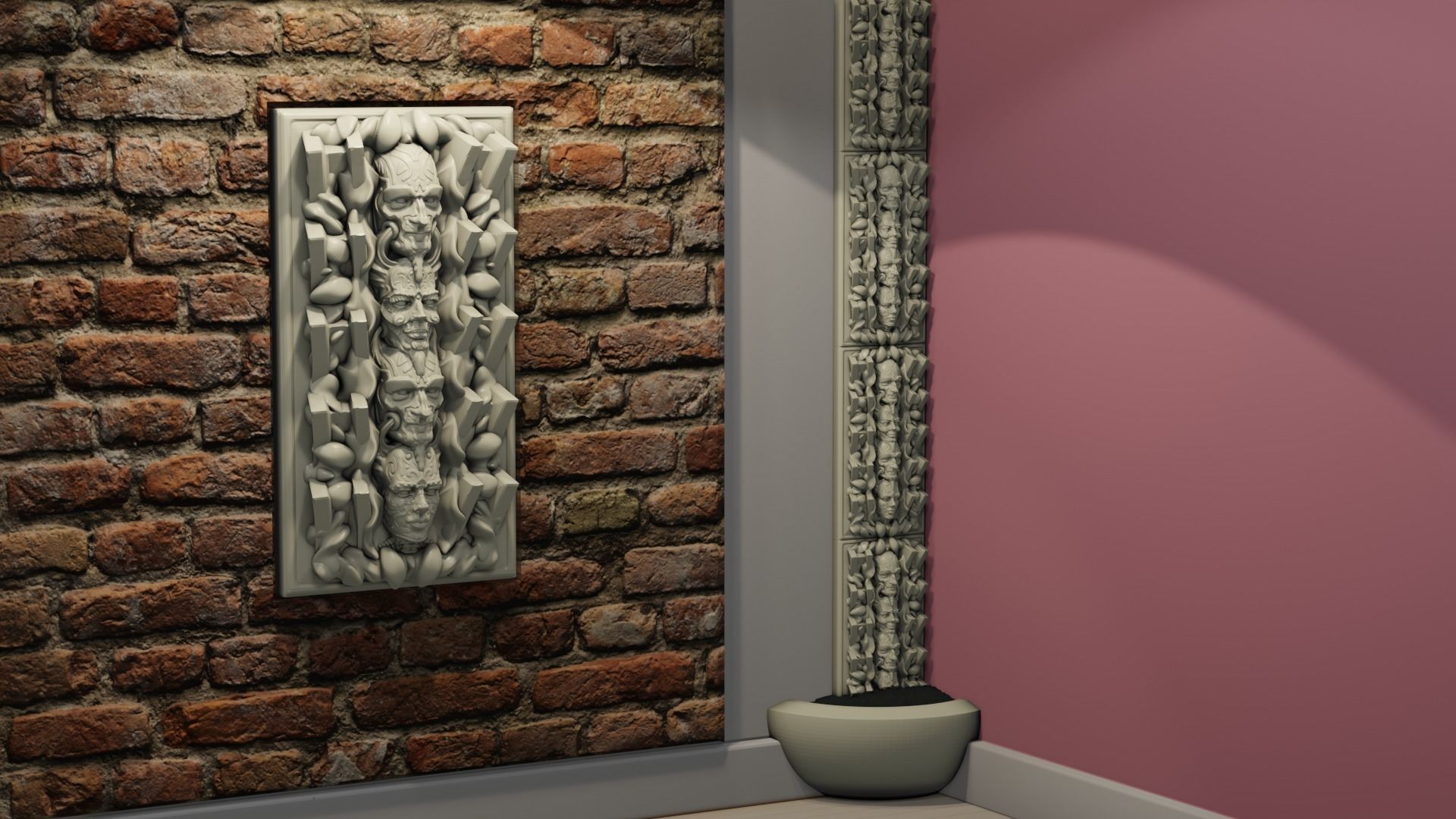 Decorative strip 3D model 3D printable | CGTrader