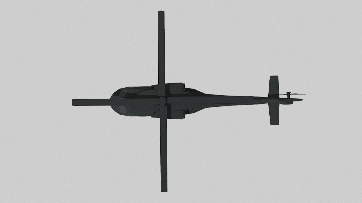 3D model Black Hawk Helicopter Low Poly VR / AR / low-poly | CGTrader