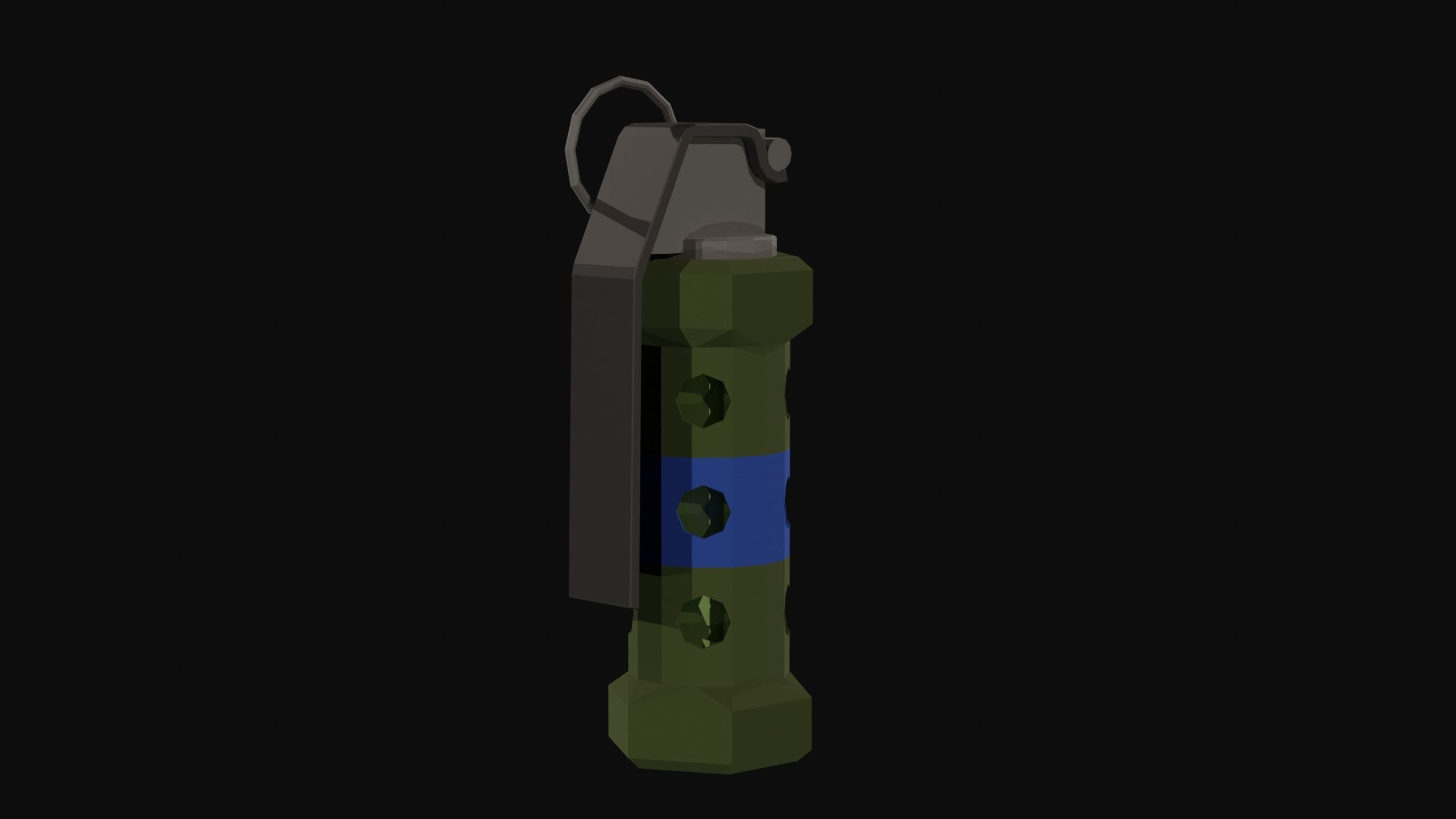 3D model Flashbang Low Poly military grenade VR / AR / low-poly | CGTrader