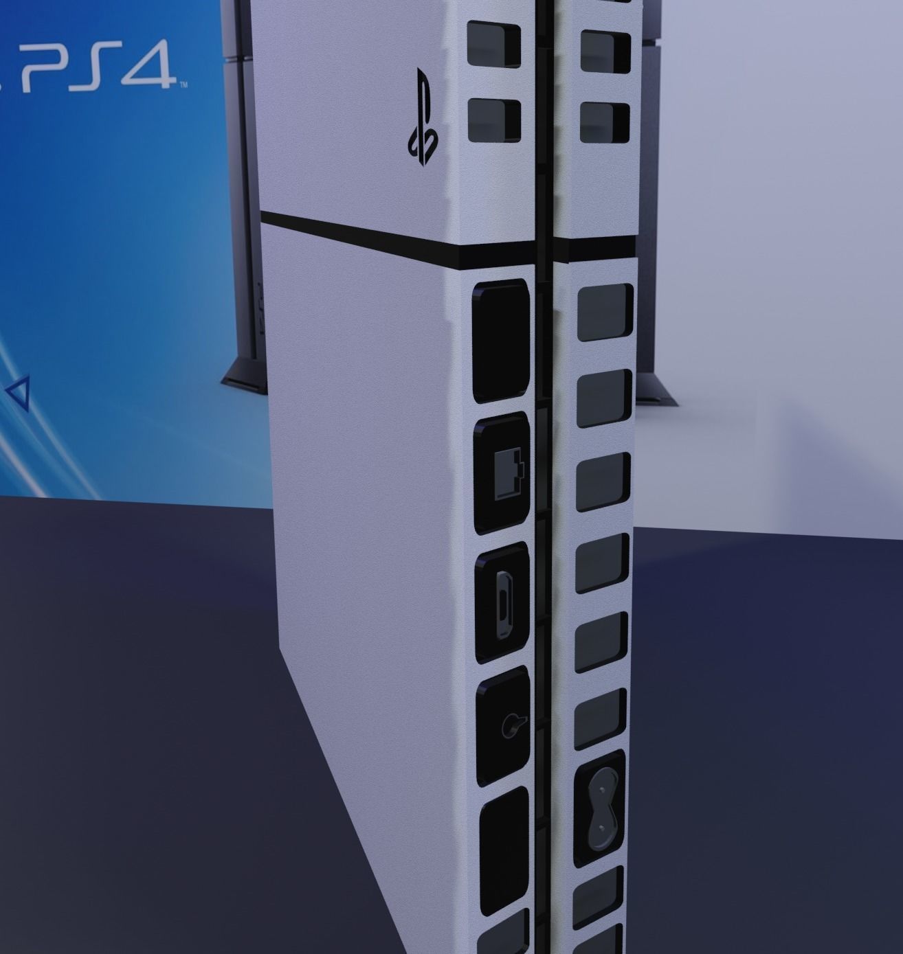 Playstation 4 Low Poly console free VR / AR / low-poly 3D model | CGTrader