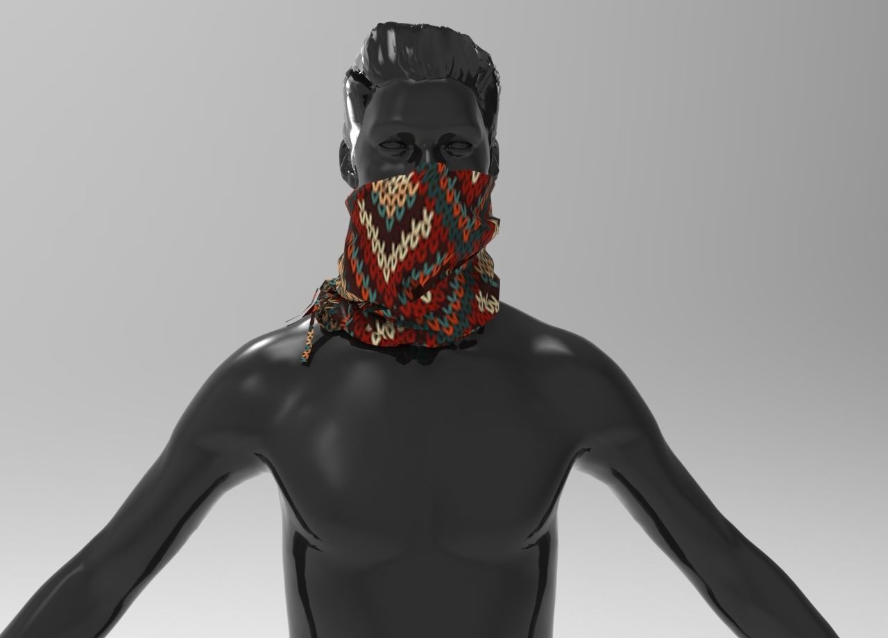 3D model 3D scarf - 6 models VR / AR / low-poly | CGTrader